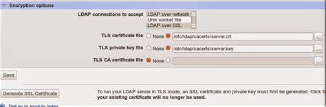TΩИΨ Linux How To Configure Openldap Over Tls Webmin