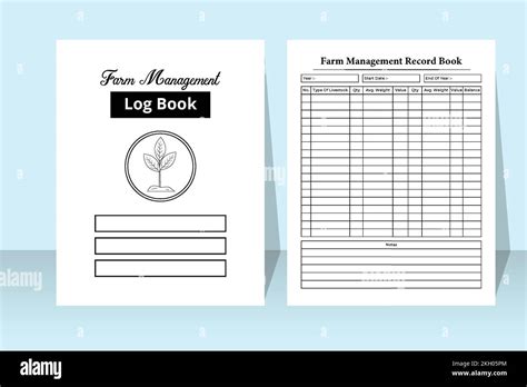Farm Management Notebook KDP Interior Farm Information Checker And Cultivator Task Tracker