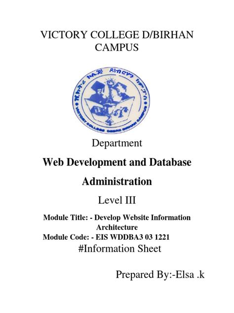 developing website information architecture pdf websites world