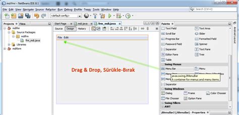 Netbeans Form Içinde Form Jinternalframe To A Jdesktoppane Veblebi