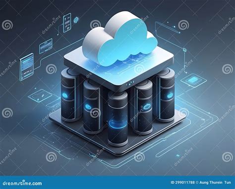 The Power And Potential Of Remote Data Storage Stock Illustration Illustration Of Concept