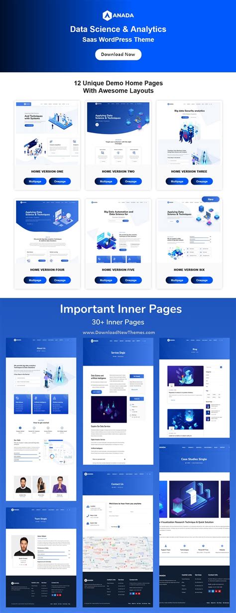 Anada Data Science And Analytics Saas Wordpress Theme Download New Themes