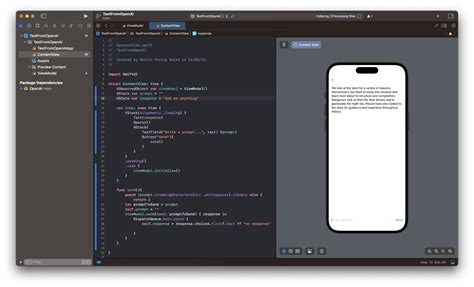 creating a swiftui app to generate text completions with gpt 3 5