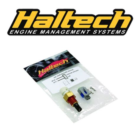 Haltech Air Temp Sensor Small Thread M14 X 15mm W Plug And Pins 127°c260°f Max Ht