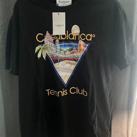 Casablanca Tennis Club T Shirt Taged Size L Depop