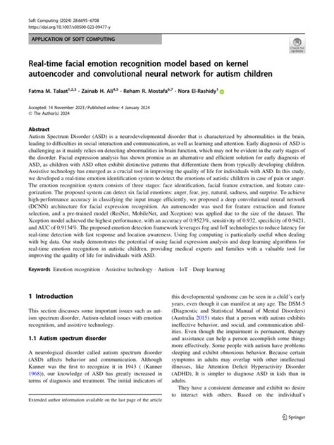 real time facial emotion recognition model based on kernel autoencoder