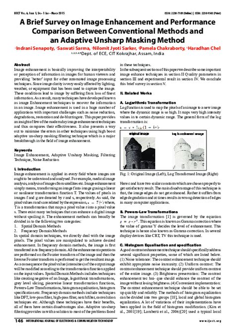 pdf a brief survey on image enhancement and performance comparison
