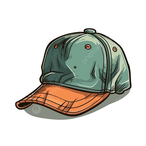 Cartoon Baseball Hat Drawing