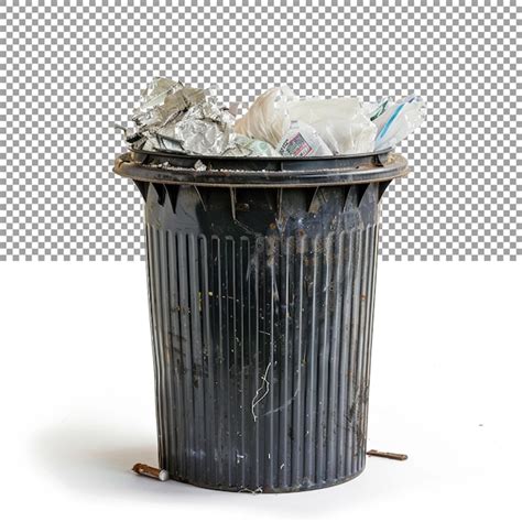 A Container For Disposing Of Garbage On A White Background Premium AI Generated PSD