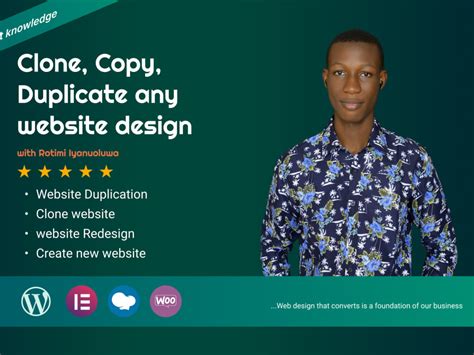 a wordpress website design clone wordpress website using elementor pro