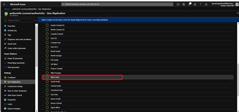 Create Geo Replication In Azure Sql Database