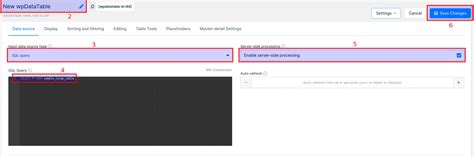 Creating Mysql Based Tables With Server Side Processing Wpdatatables