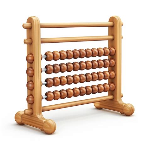 Abacus Vector Illustration Isolated On White Background Premium Ai Generated Image