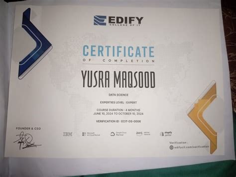 Datascience Certified Careermilestone Machinelearning Yusra