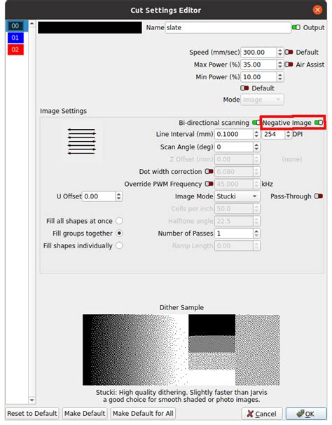 negative output lightburn software questions lightburn software forum
