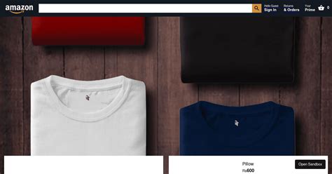 Amazon Clone Codesandbox