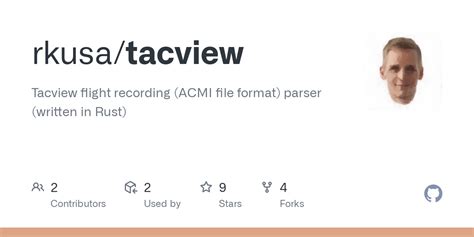 Github Rkusatacview Tacview Flight Recording Acmi File Format