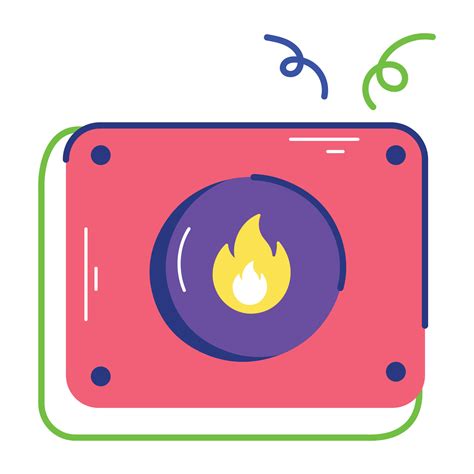 Trendy Alarm Button 24203576 Vector Art At Vecteezy