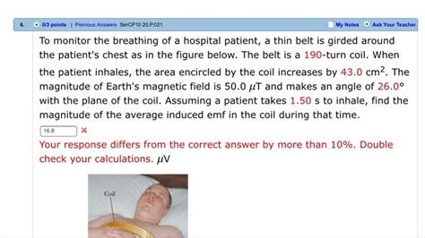 Solved 6 0 3 Points Previous Answers Sercp10 20 P021 My