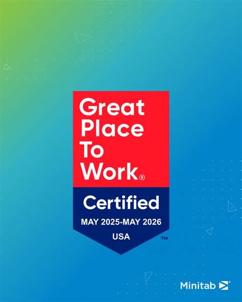 Were Proud To Share That Minitab Has Been Recognized As A Great Place