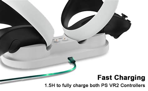 Psvr 2 Charging Station Dual Fast Charging Dock For Playstation Vr2 Sense Controller With Led