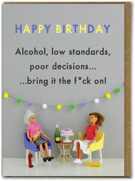 Amazon Com Bold Bright Rude Birthday Card Bring It On Hilariously Funny Cards For
