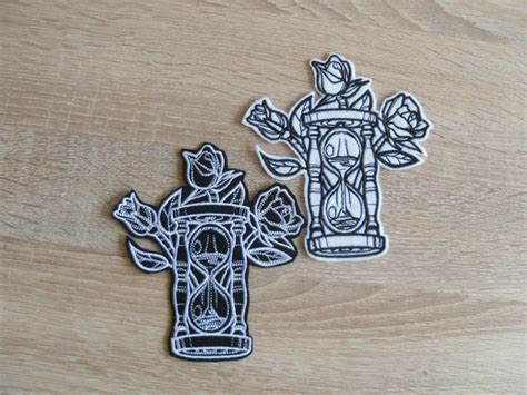 Hourglass Patches Hourglass Patch Iron On Patch Hourglass Etsy