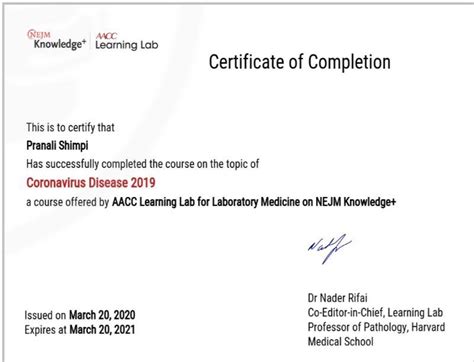 Always Learn A New Thing So I Completed The Course On Corona Virus