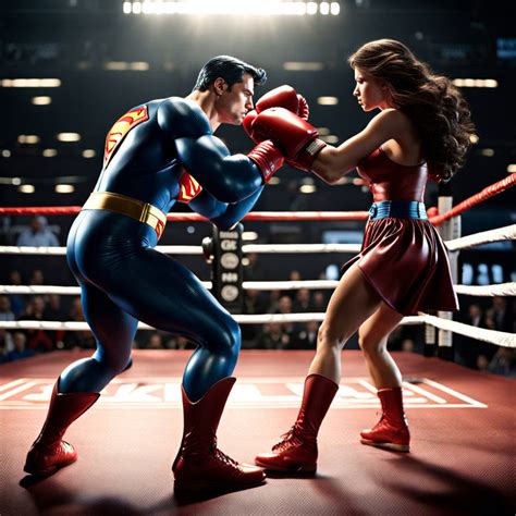 the girl punched Superman in the mouth by saieta on DeviantArt