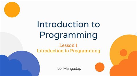 introduction to programming introduction to programming tagalog