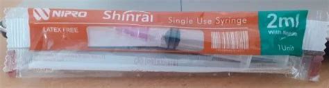 Central Luer Slip 2ml Nipro Shinrai Syringe 24g 100 Piece At Rs 200 Box In Bahraich