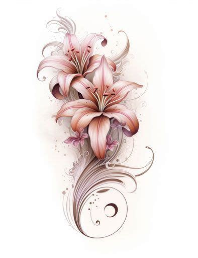 Lily Tattoo Flash Pack Lily Tattoo Lily Flower Tattoos Tattoos For
