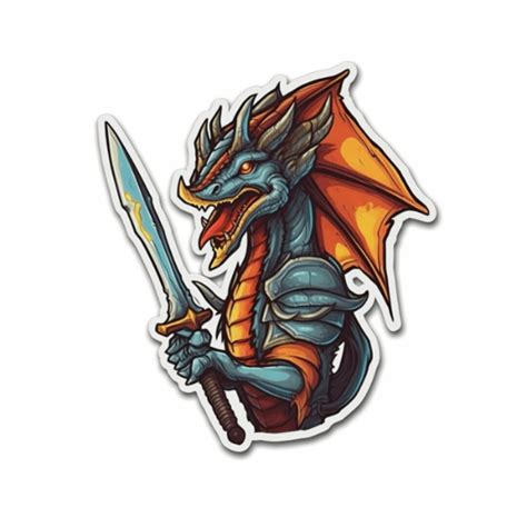 Dragon Crusader Sticker Folklore Decal Sticker Vinyl Stickers Decals Dragon Crusader Sticker Folklore Decal Sticker Vinyl Stickers Decals