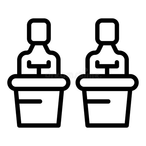 Sex Education Speaker Icon Outline Vector Gender Health Stock Vector
