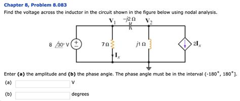 Solved Chapter 8 Problem 8083 Find The Voltage Across The Inductor