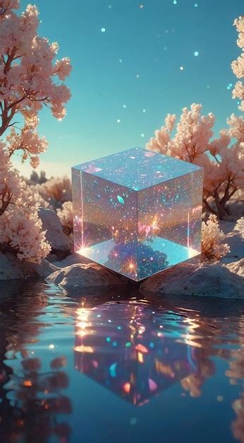 Premium Photo Geometric Isometric Cube Pattern