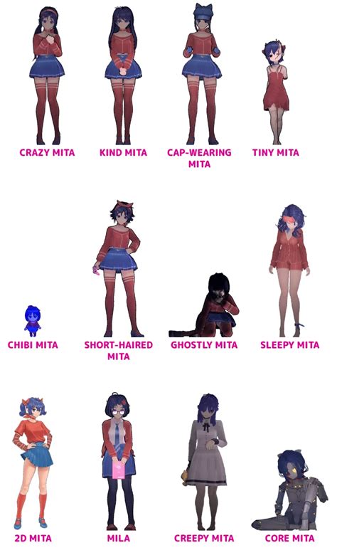 Todas Las Variantes De Mita Y Finales De Miside Explicados