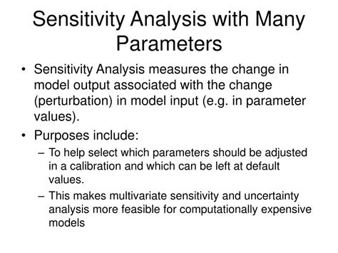 PPT Calibration Sensitivity Analysis And Uncertainty Analysis For Computationally Expensive
