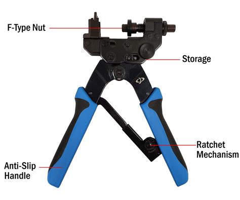 Professional Compression Tool For BNC F Type RCA Right Angle And Ke