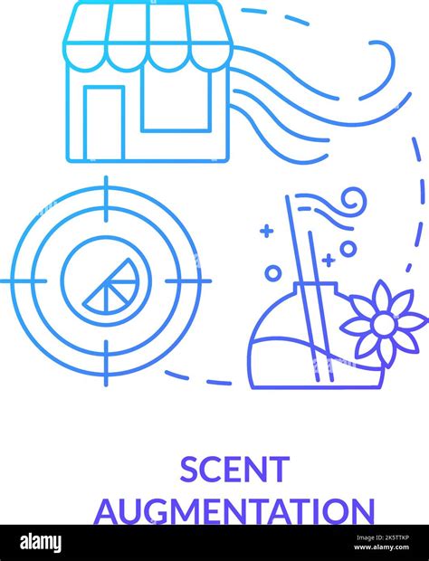 Scent Augmentation Blue Gradient Concept Icon Stock Vector Image And Art