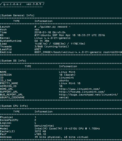 Guider A System Wide Linux Performance Analyzer