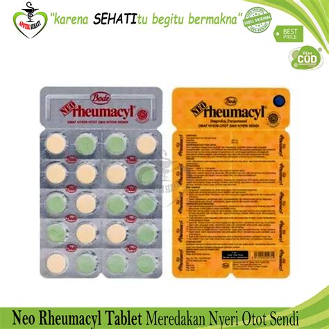 Neo Rheumacyl 20 Tablet Remasil Obat Nyeri Otot Dan Sendi Lazada