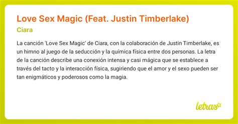 Significado De La Canción Love Sex Magic Feat Justin Timberlake