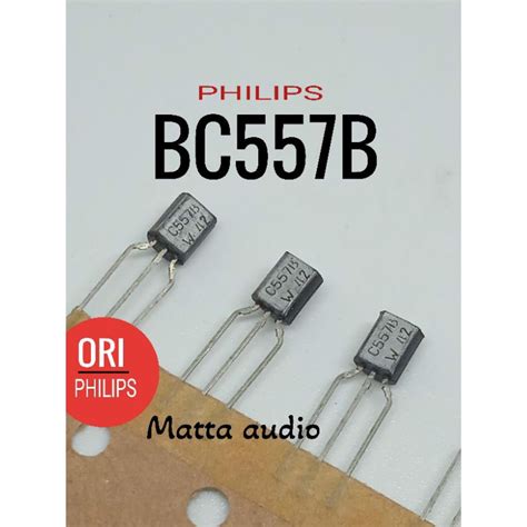 Jual Philips Transistor Bc557b Pnp Bc 557 Bc557 Original Philips Shopee Indonesia