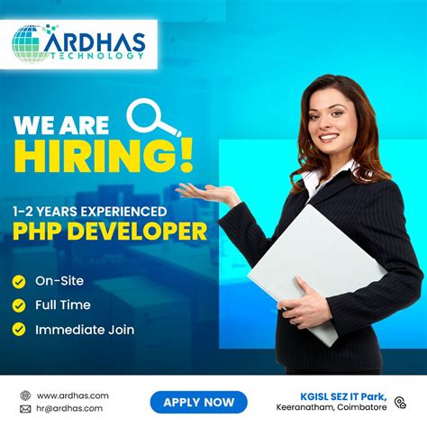 Ardhas Technology On Linkedin Phpdeveloper Phpjobs Hiringnow Coimbatore Coimbatorejobs