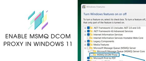 How To Enable Msmq Dcom Proxy In Windows 11 Dev Community