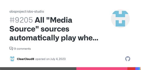 All Media Source Sources Automatically Play When Obs Is Launched