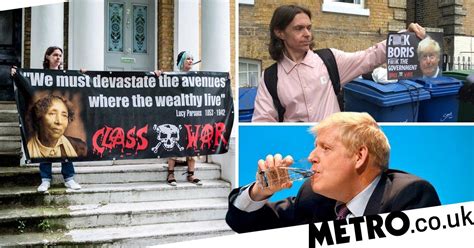 Class War Anarchists Protest Outside Boris Johnsons Girlfriends Flat
