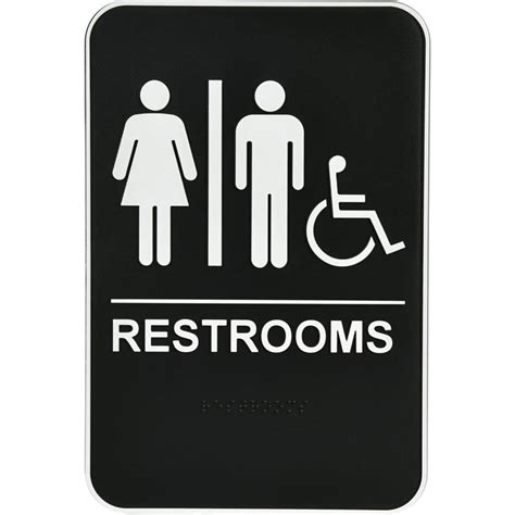 Unisex Handicap Restroom Signs