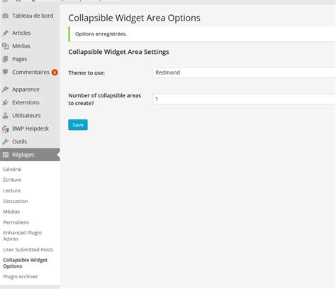 Collapsible Widget Area LÉcho Des Plugins Wp